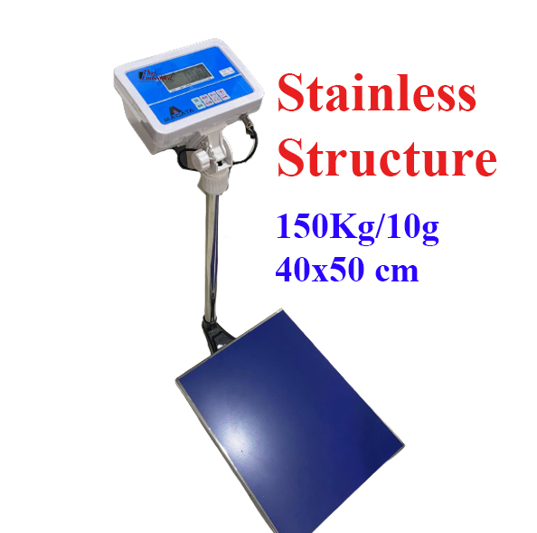 เครื่องชั่งดิจิตอลตั้งพื้นยี่ห้อ MACATA Stainless Steel platform weighing scale 150kg/10g ฐาน ...