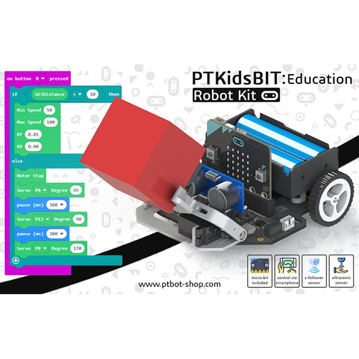 PTKidsBiT: Education Robot kit หุ่นยนต์ไมโครบิต - TESR Shop
